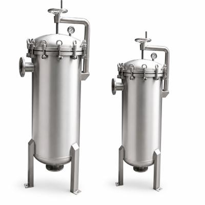 China SUS304/316L Stainless Steel Bag Filter Housing High Flow Rate Durable Construction For Industrial Water Treatment Systems for sale