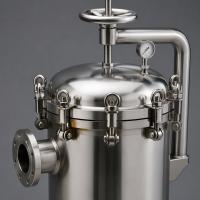 China SUS304/316L Stainless Steel Bag Filter Housing High Flow Rate Durable Construction For Industrial Water Treatment Systems for sale