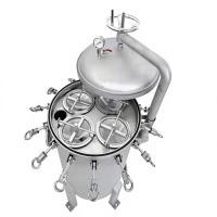 China SUS304/316L Stainless Steel Bag Filter Housing High Flow Rate Durable Construction For Industrial Water Treatment Systems for sale
