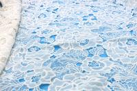 China Stylish Hollow out Allover Embroidery Lace Fabric Floral Ornament Style Breathable for sale