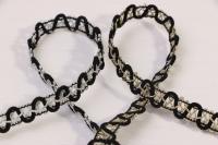 China Viscose Decorate Woven Tape Trim Metallic Braid Gimp Trim For Clothing Fashion Design for sale