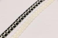 China Black And White Woven Trims Braided Belt Costume Home Decor Embellishment for sale