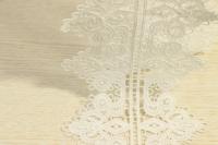 China 100%Polyester water soluble Double edges scallop crown pattern Embroidery Lace for sale