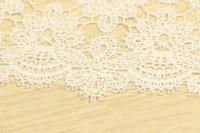 China Earloop Guipure Lace Trims , Scalloped Lace Trim For Multifeature for sale