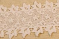 China 4 Inch Guipure Lace Trims Double Edged Scalloped Multifeatured for sale