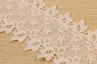 China 4 Inch Guipure Lace Trims Double Edged Scalloped Multifeatured for sale