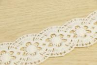 China 45mm Width Guipure Lace Trims , Multiapplication Floral Lace Ribbon for sale
