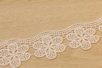 China Multi Leaf Guipure Lace Trims Polyester 55mm Width For Multiusage for sale