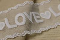 China white Guipure Lace Trim By The Yard Wave Shaped Tulle Lace double edged 7.5CM for sale