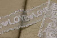 China white Guipure Lace Trim By The Yard Wave Shaped Tulle Lace double edged 7.5CM for sale