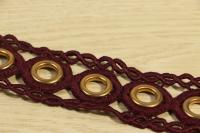 China Bilateral Lace Edging By The Yard , 2 Lace Trim DTM Novel Style for sale