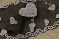 China 80mm Width Black And White Lace Trim Multifunctional Watersoluble for sale
