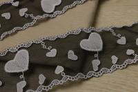 China 80mm Width Black And White Lace Trim Multifunctional Watersoluble for sale