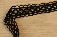 China Geometric Black Guipure Lace Trim PET Approved Oeko Tex 100 Approved for sale