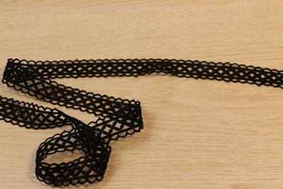 China Geometric Black Guipure Lace Trim PET Approved Oeko Tex 100 Approved for sale