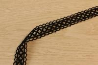 China Geometric Black Guipure Lace Trim PET Approved Oeko Tex 100 Approved for sale