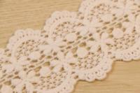 China Embroidered Guipure Lace Trims 6.5CM Width Watersoluble With Zero Impurities for sale