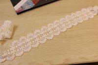 China Embroidered Guipure Lace Trims 6.5CM Width Watersoluble With Zero Impurities for sale