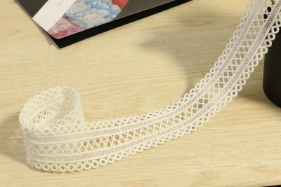 China White Lace Edging By The Metre Watersoluble Interlining Heatsolve for sale