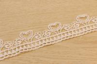 China Multiusage Guipure Lace Trims , Nonelastic Embroidered Trim Ribbon for sale
