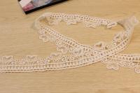 China Multiusage Guipure Lace Trims , Nonelastic Embroidered Trim Ribbon for sale