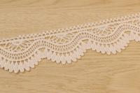 China Water Soluble Interlining Guipure Lace Trims , Embroidery Cotton Lace Ribbon for sale