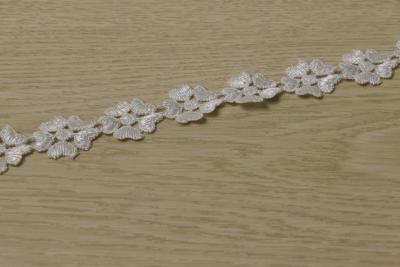 China ODM Guipure Lace Trims , Heart Lace Trim 100% Polyester Material for sale
