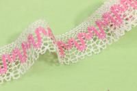 China Recyclable Cotton Crochet Lace Trim Reusable Unstretched Contrast Patterned for sale