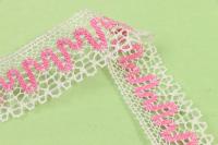China Recyclable Cotton Crochet Lace Trim Reusable Unstretched Contrast Patterned for sale