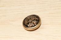 China 40L Decorative Clothing Buttons Rose Gold Epoxy Transparent for sale