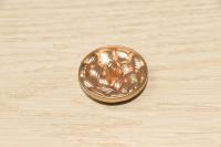China 40L Decorative Clothing Buttons Rose Gold Epoxy Transparent for sale