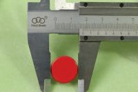 China ODM Metal Buttons For Shirts , Alloy Red Clothing Button 28L for sale
