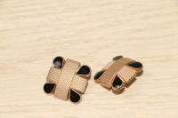 China Epoxy Decorative Clothing Buttons Rose Gold OEKO TEX 100 Approved for sale