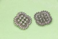 China 40L Fashion Buttons For Clothing , Watermill Pearl Vintage Rhinestone Buttons for sale