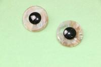 China Seashell Decorative Clothing Buttons 34l  Round Shape Enviormental Friendly for sale