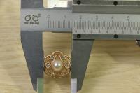 China Rose Gold Personalised Buttons For Clothes 28L Ecofriendly Floral Patterned for sale
