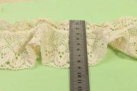 China Geometric Crochet Lace Trim By The Yard , 8.5cm Vintage Crochet Lace Trim for sale