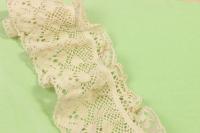 China Geometric Crochet Lace Trim By The Yard , 8.5cm Vintage Crochet Lace Trim for sale