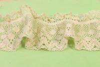 China Geometric Crochet Lace Trim By The Yard , 8.5cm Vintage Crochet Lace Trim for sale