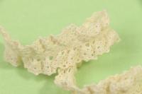 China Stretchable Crochet Lace Edging For Shawl , Geometric Crochet Lace Ribbon for sale
