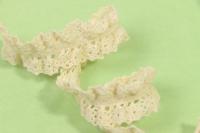 China Stretchable Crochet Lace Edging For Shawl , Geometric Crochet Lace Ribbon for sale