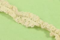 China Stretchable Crochet Lace Edging For Shawl , Geometric Crochet Lace Ribbon for sale