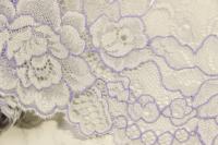 China Stretch Lace Trim By The Yard Multiusage 2 tones color Flora Patterned for sale