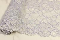 China Stretch Lace Trim By The Yard Multiusage 2 tones color Flora Patterned for sale