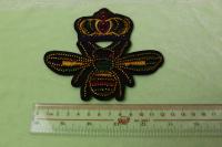 China 12.8cm*11cm 3D Embroidery Patches , ODM Embroidered Animal Patches for sale