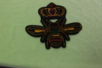 China 12.8cm*11cm 3D Embroidery Patches , ODM Embroidered Animal Patches for sale