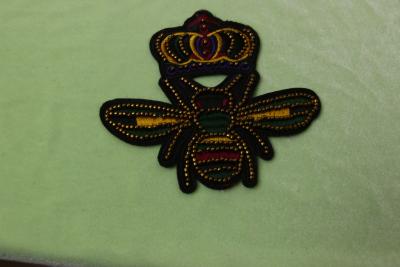 China 12.8cm*11cm 3D Embroidery Patches , ODM Embroidered Animal Patches for sale