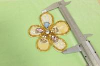 China 9.5cm*8.5cm Personalised Embroidery Patches , Symphony 3d Patch Embroidery for sale