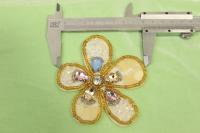China 9.5cm*8.5cm Personalised Embroidery Patches , Symphony 3d Patch Embroidery for sale