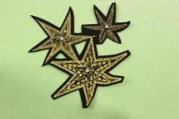 China Hexagonal 3D Embroidery Patches , Multiusage Custom Made Embroidered Patches for sale